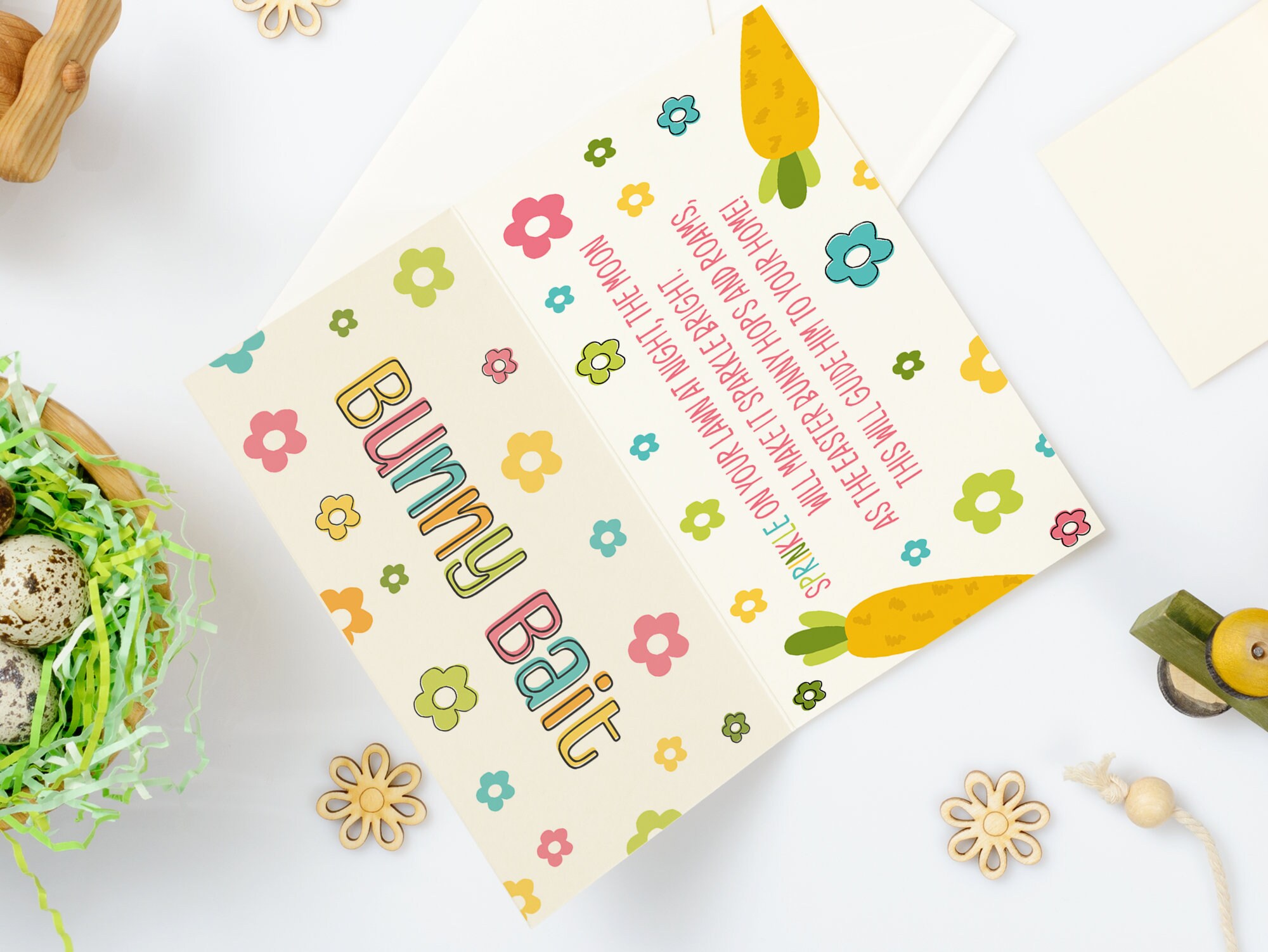 Easter Bunny Bait Treat Bag Toppers (digital Download) - Etsy