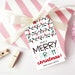 Printable Christmas Lights Gift Tag, Merry and Bright Tag, Cute String ...