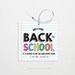 Back to School Printable Gift Tag Welcome Back Tag for Students ...