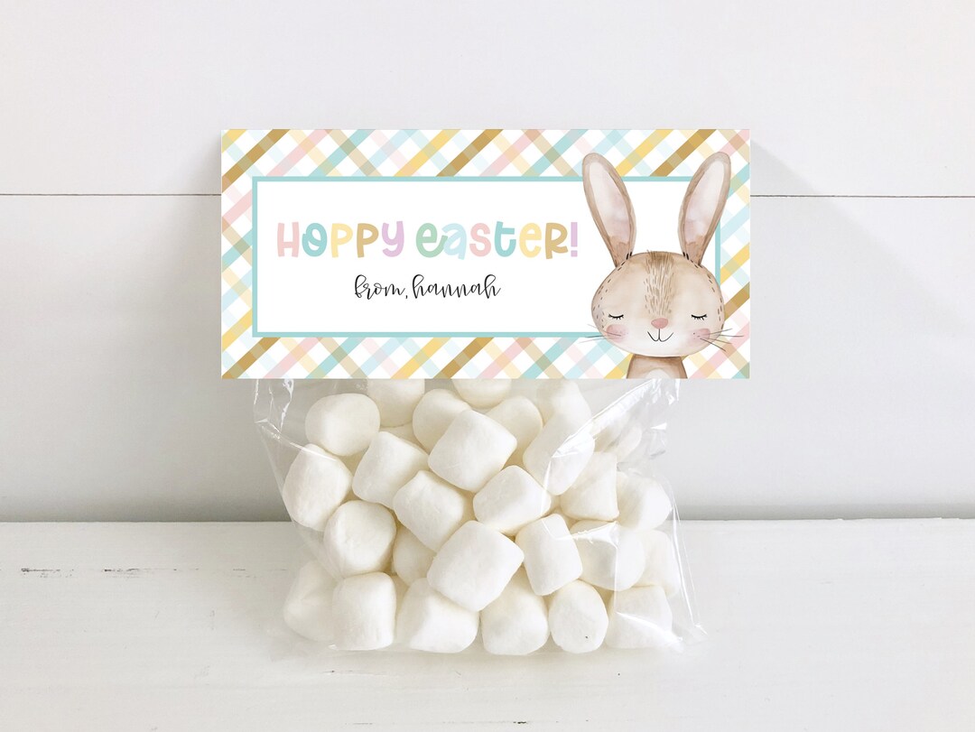 Happy Easter Editable Treat Bag Toppers, Printable School Easter Gift ...