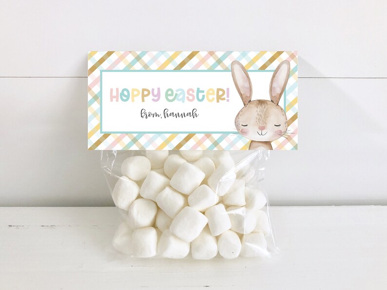 Happy Easter Editable Treat Bag Toppers, Printable School Easter Gift ...