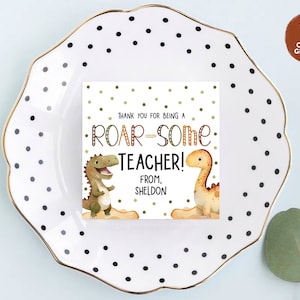 Dino Teacher Appreciation Week Tags | Printable ROAR Summer Thank You ...