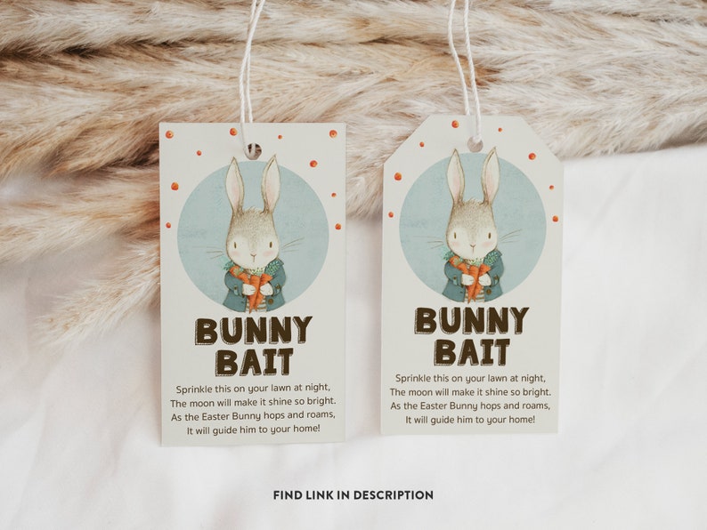Easter Bunny Bait Bag Toppers: Printable Treat Bag Activity (PDF) - Etsy