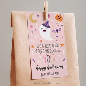 Halloween Class Gift Tag: Spooktacular Treat (printable) - Etsy