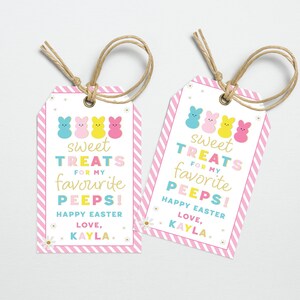 Printable Sweet Treat for My Favorite PEEP | Kids Easter Holiday Gift ...