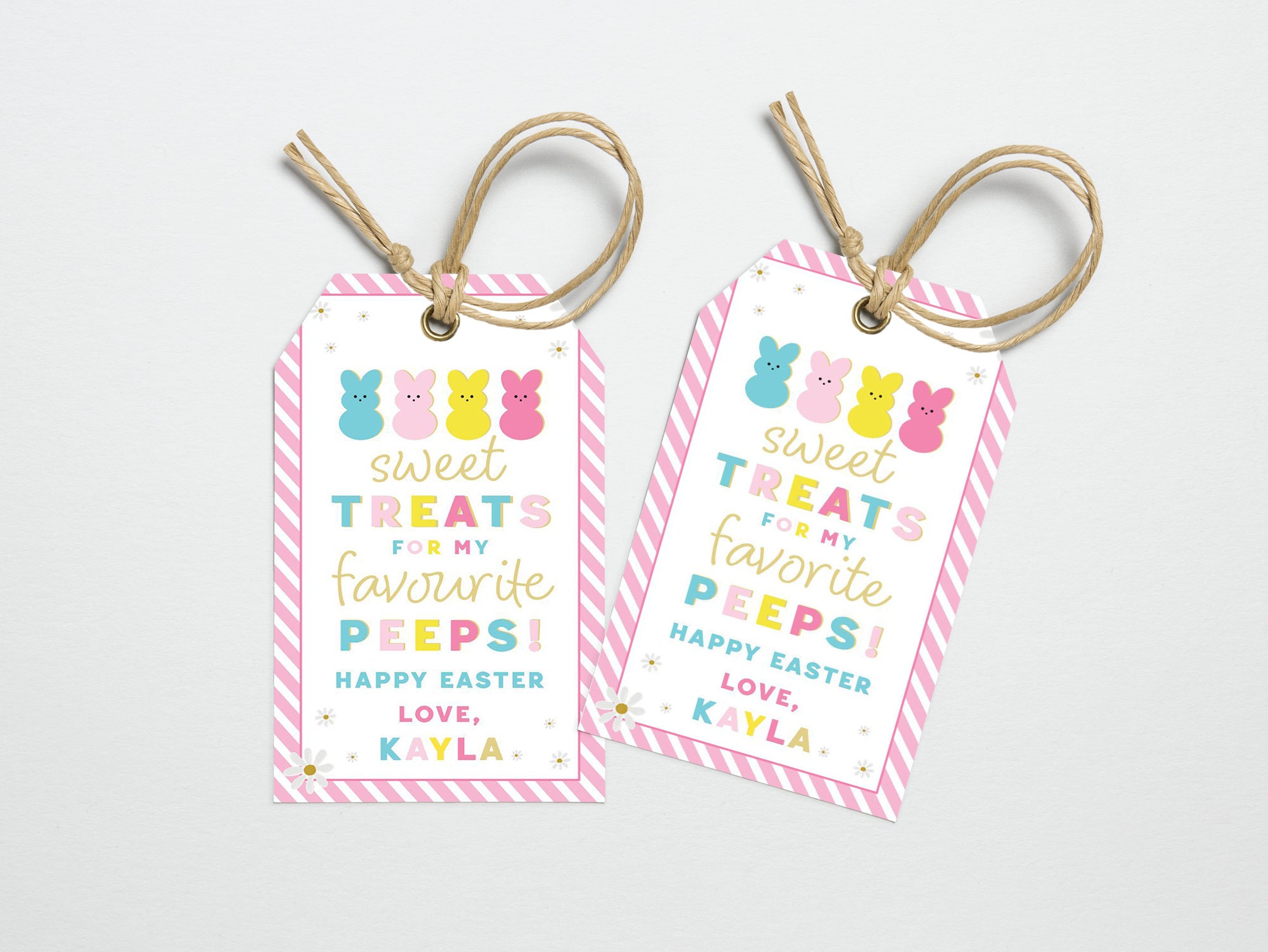 Printable Sweet Treat for My Favorite PEEP Kids Easter Holiday Gift Tag ...