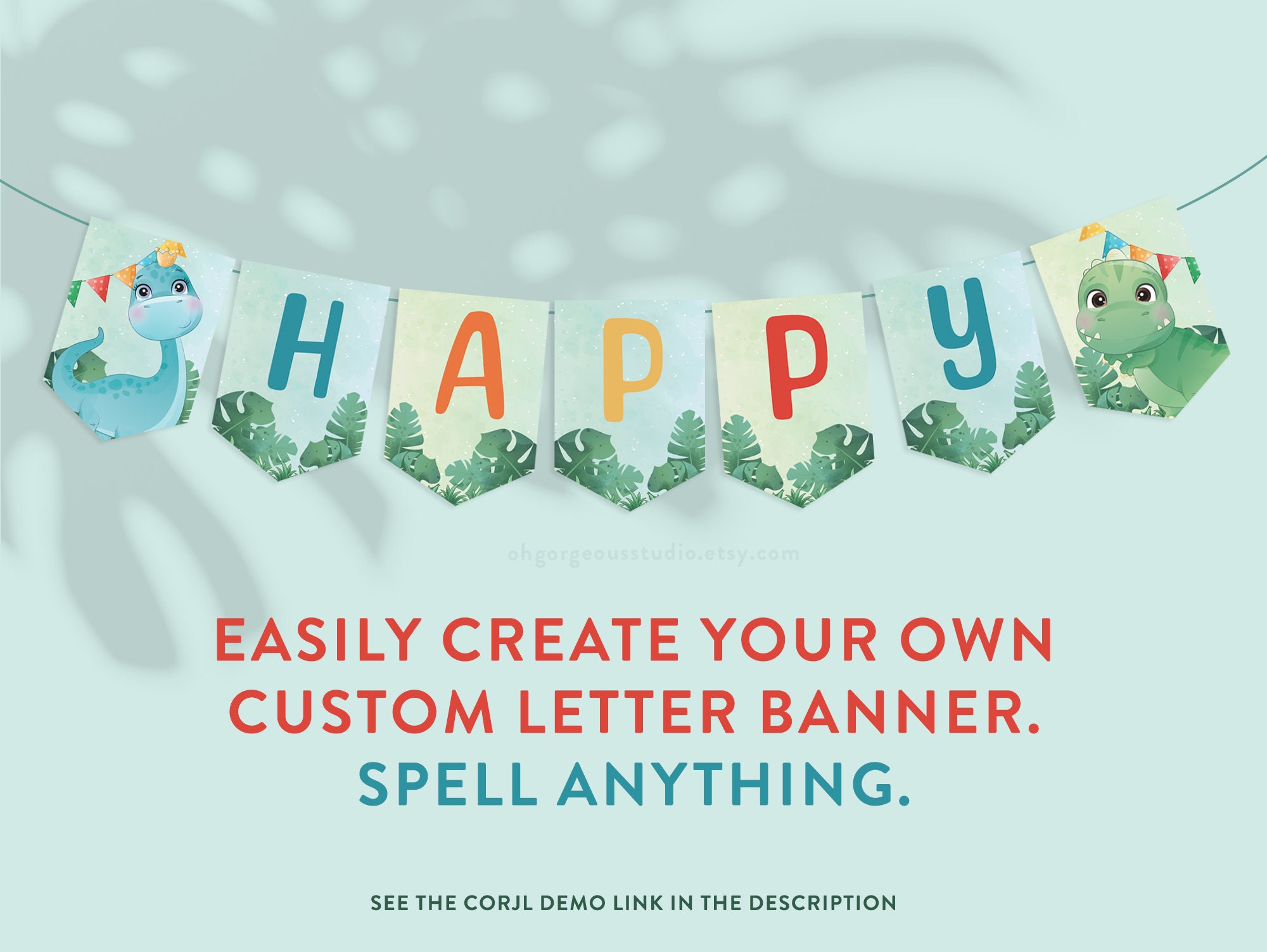 Editable Dinosaur First Birthday Party Bundle Baby Dinosaur - Etsy