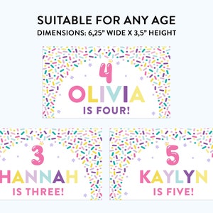 Confetti Birthday Gable Box Label: Editable Party Favor Printable - Etsy