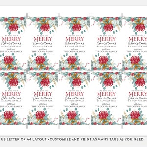 Merry Christmas Gift Tag Printable | Printable Christmas Gift Tag ...