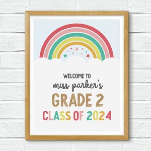 Editable Classroom Sign | Custom Sign, Printable Welcome Sign, End of ...