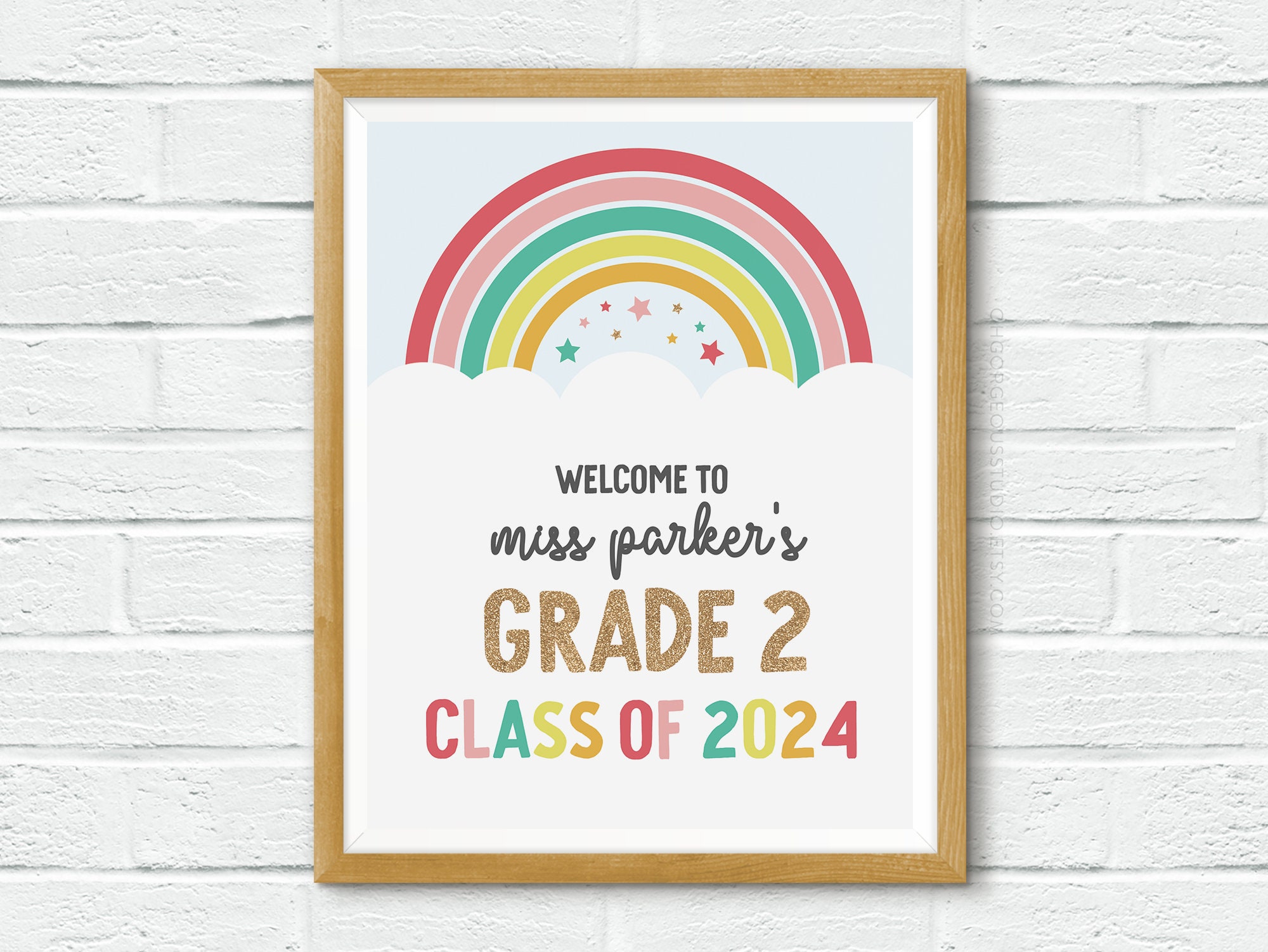 Editable Rainbow Welcome Sign: Custom Classroom Decor (printable) - Etsy