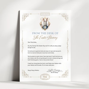 Printable Official Letter From the Desk of the Easter Bunny | Editable ...