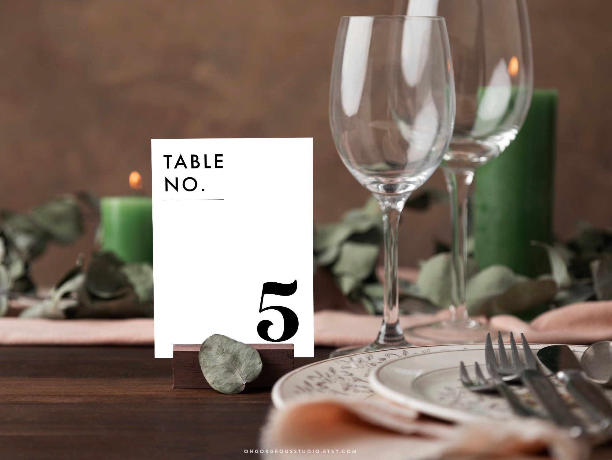 Modern Table Numbers Printable Table Numbers for Weddings - Etsy