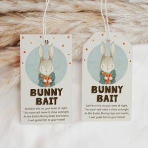 Easter Bunny Bait Food Printable Tag, Instant Digital Download Easter ...