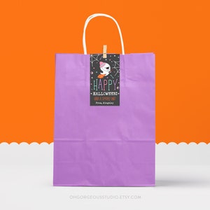 Ghost Halloween Gift Tags | Spooky Favor Tags (2x3.5") - Etsy