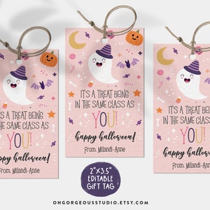 Halloween Class Gift Tag: Spooktacular Treat (printable) - Etsy