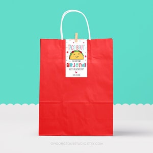 Editable Taco Bout an Awesome Friend Valentine's Day Favor Tag ...