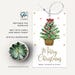 Christmas Tree Gift Tag Template: Printable Holiday Favor (digital) - Etsy