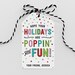 Poppin' Holidays Gift Tag: Printable Christmas Tag (editable, PDF) - Etsy