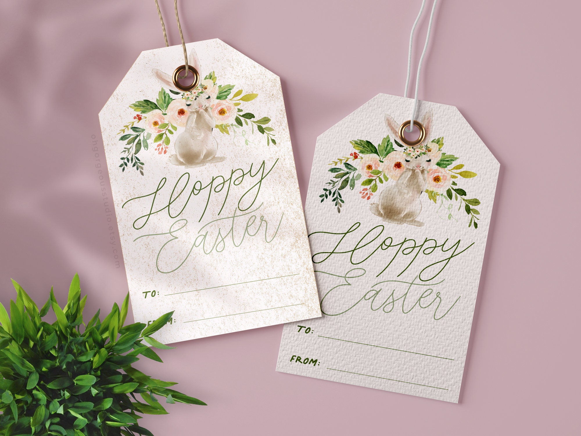 Printable Easter Basket Tags Happy Easter Gift Tags, Easter Tags ...