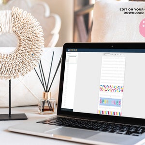 Ice Cream Sprinkles Tented Food Cards | Buffet Bar Editable Label ...