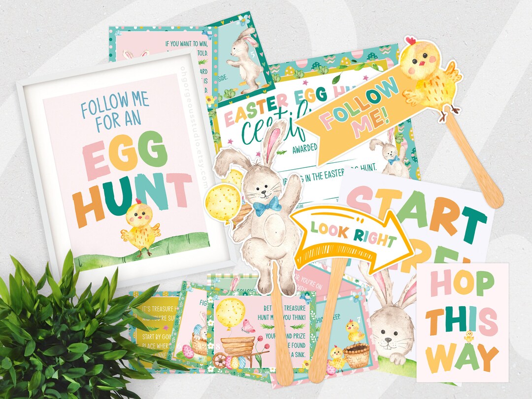 Easter Egg Scavenger Hunt Printables | Instant Download Easter Egg Hunt ...