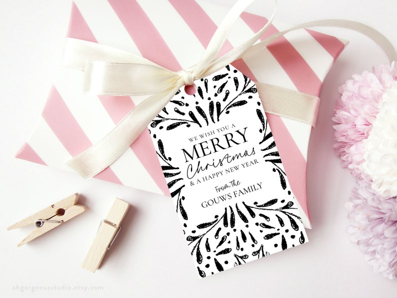 Merry Christmas Gift Tag Printable Printable Christmas Gift Tag ...