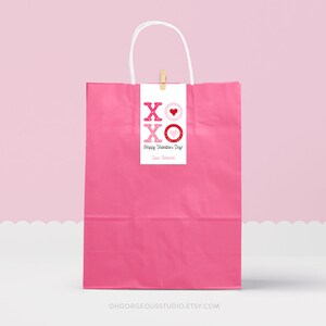 Printable Valentine's Day Gift Tag | XOXO Valentine's Favor Tag ...