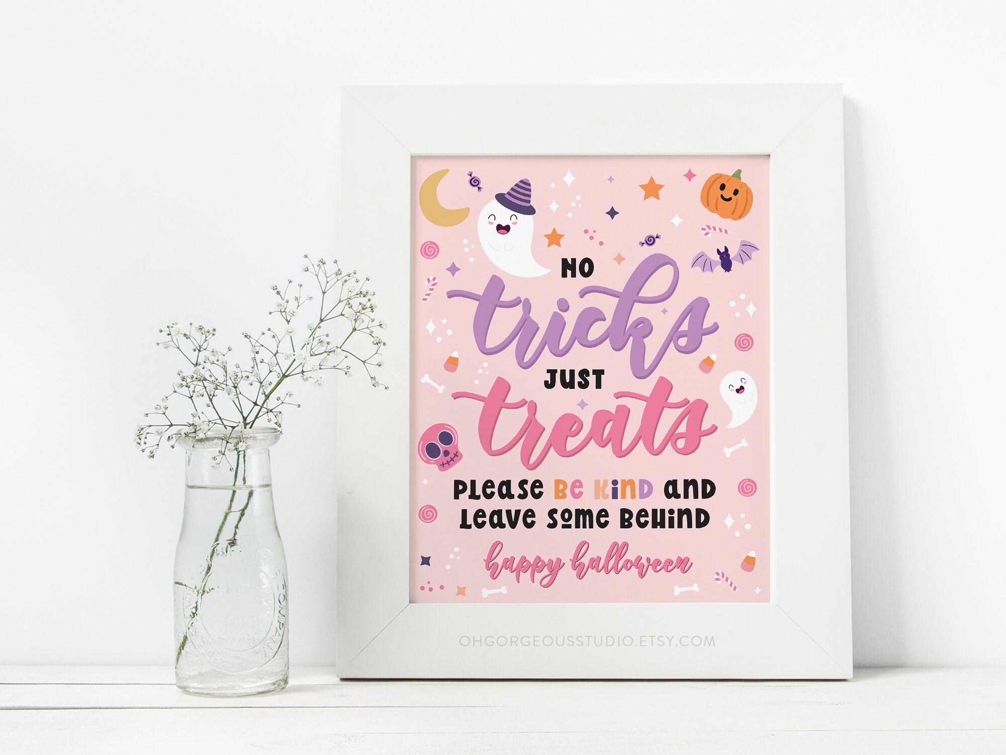 Take One Candy Halloween Printable Trick or Treat 8x10 Sign, Instant ...