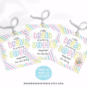 Printable Easter Bunny Gift Tag | A Little Treat for Somebunny Sweet ...