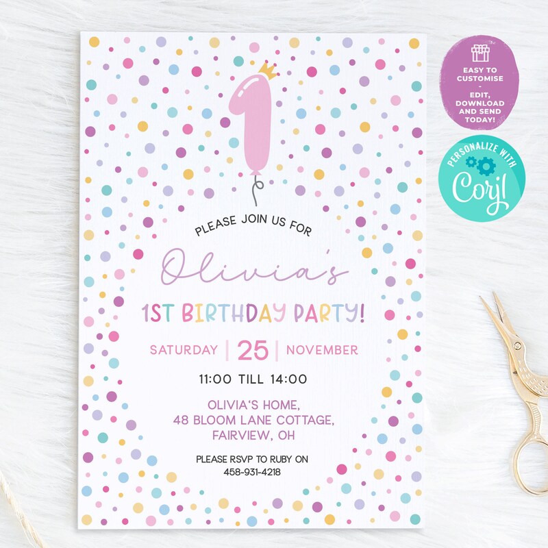 Polka Dot 1st - Etsy