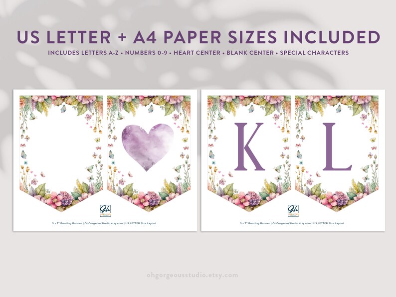 Fairy Themed Printable Birthday Banner DIY Banner Prints, Instant ...