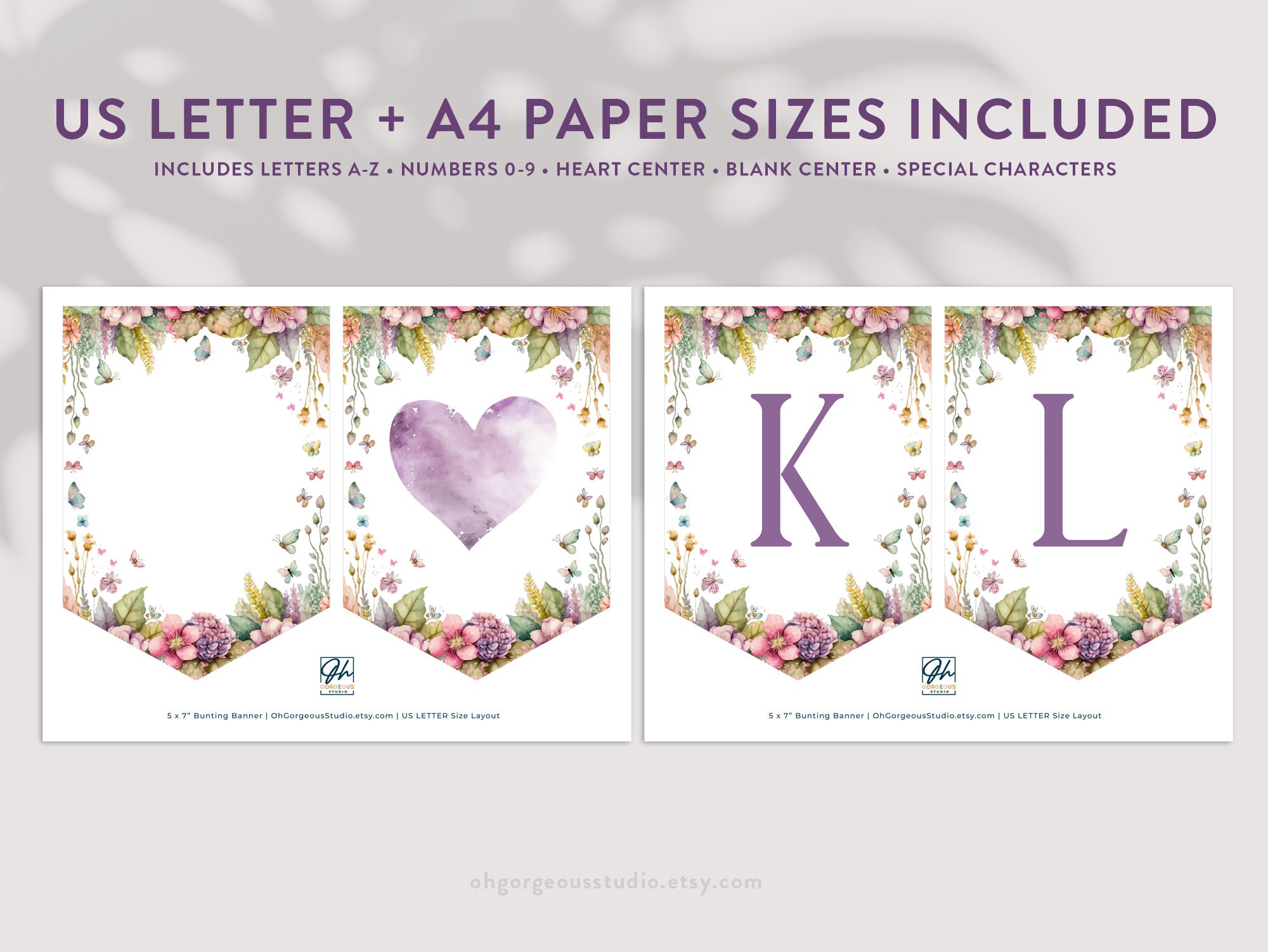 Fairy Themed Printable Birthday Banner DIY Banner Prints, Instant ...