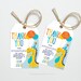 Dinosaur Birthday Favor Tag Editable Hang Tag Printable - Etsy