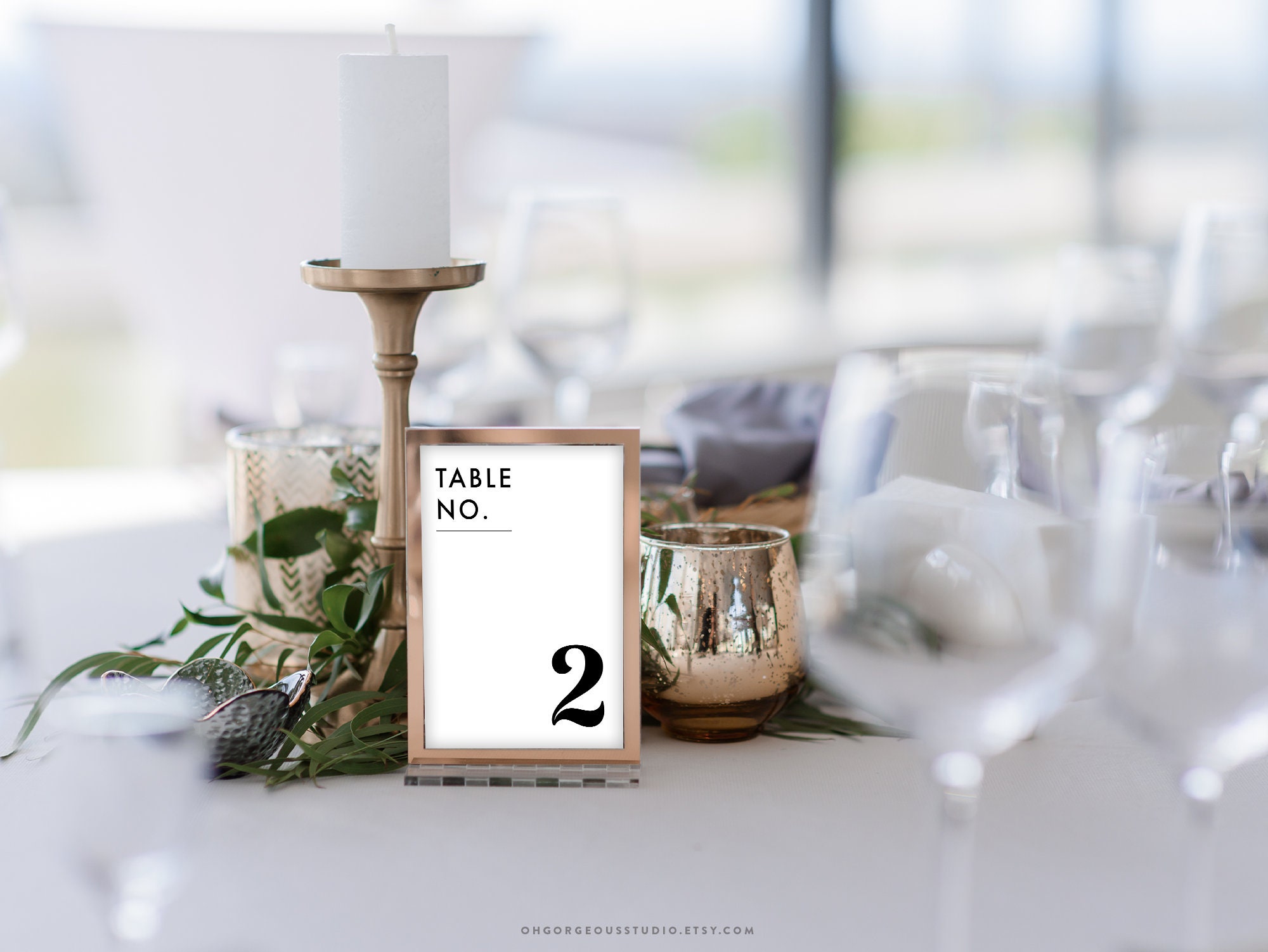 Modern Table Numbers Printable Table Numbers for Weddings - Etsy