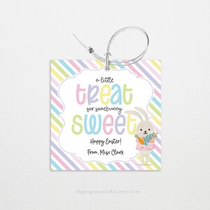 Printable Easter Bunny Gift Tag | A Little Treat for Somebunny Sweet ...