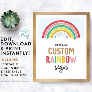 Editable Classroom Sign | Custom Sign, Printable Welcome Sign, End of ...