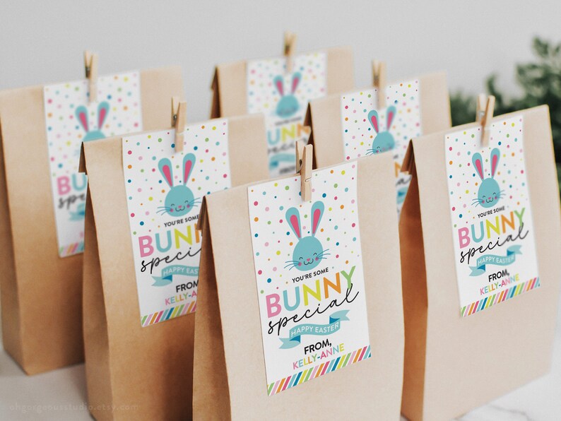 Printable Kids Easter Bunny Tag Template You Are Some Bunny Special ...
