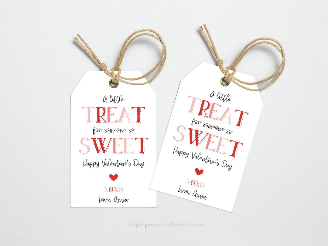 Printable Valentine's Day Gift Tag | A Little Treat for Someone Sweet ...