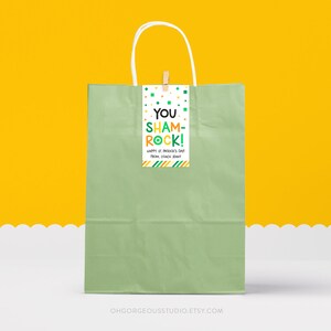 Editable St Patrick's Day Gift Tag: You Sham-rock (PDF) - Etsy