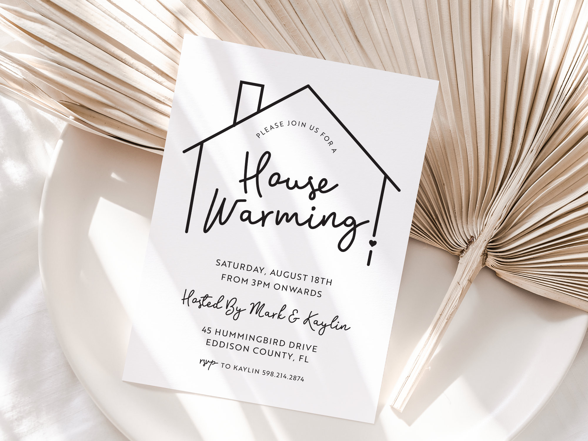 Modern House Warming Invitation House Warming Party, Modern Party ...
