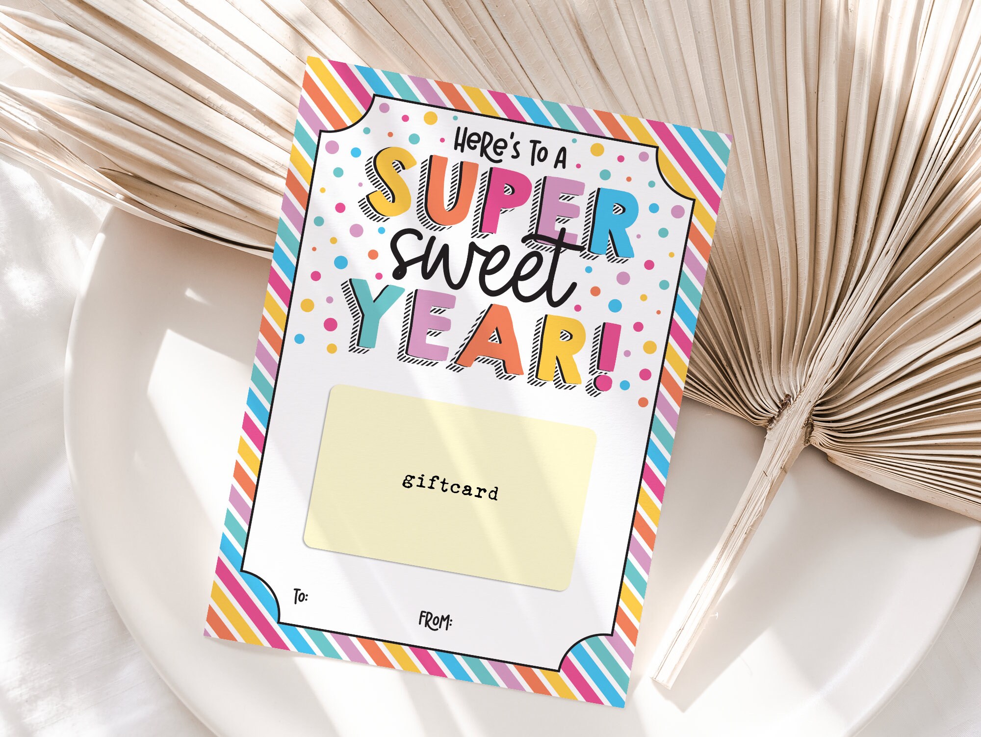 Back to School Teacher Printable Gift Card Holder, Here's to A Super ...