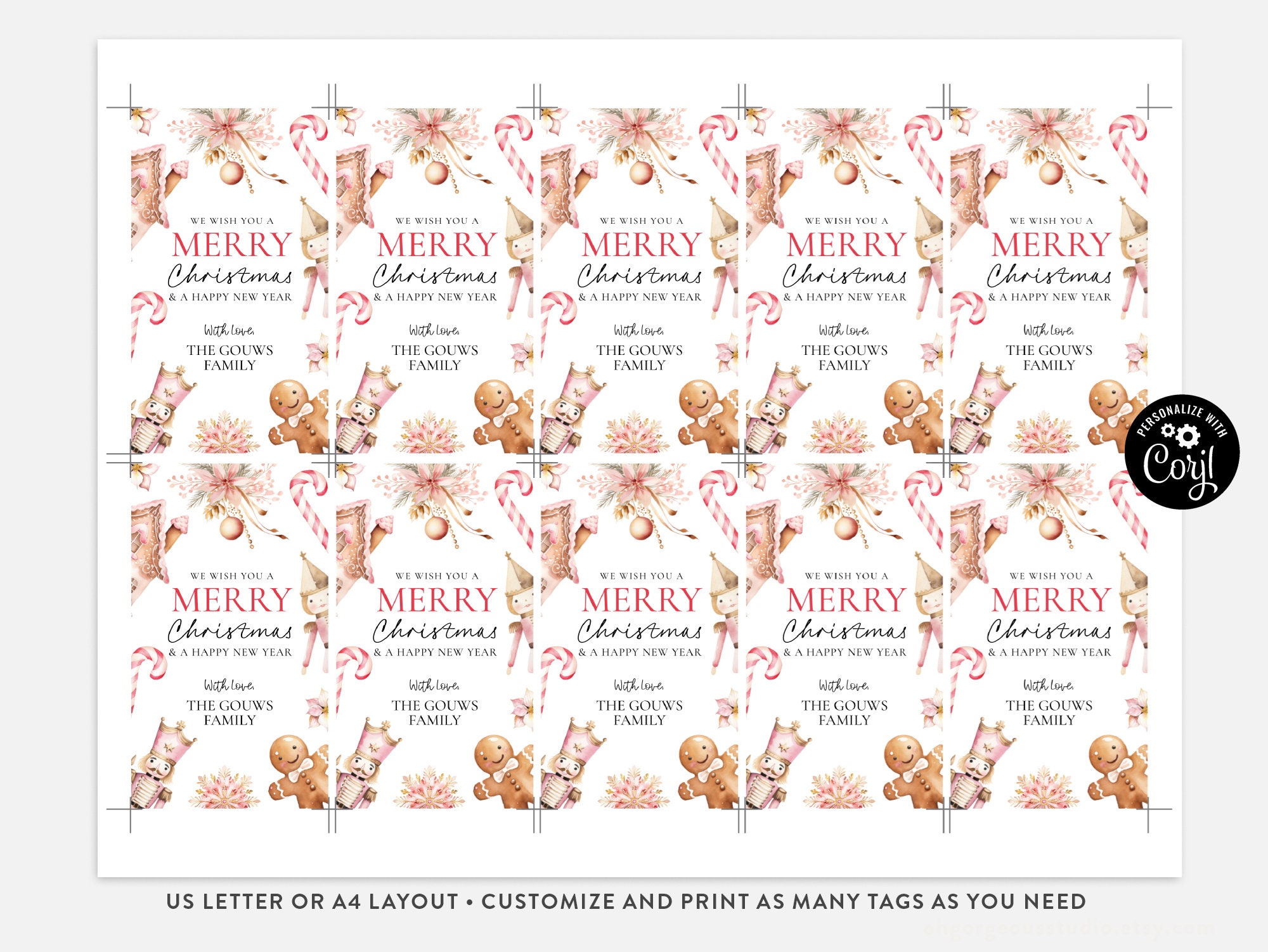 Merry Christmas Gift Tag Printable Printable Christmas Gift Tag ...