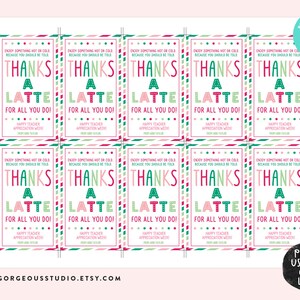 Printable Teacher Appreciation Gift Tag | Instant Download, Thanks A ...