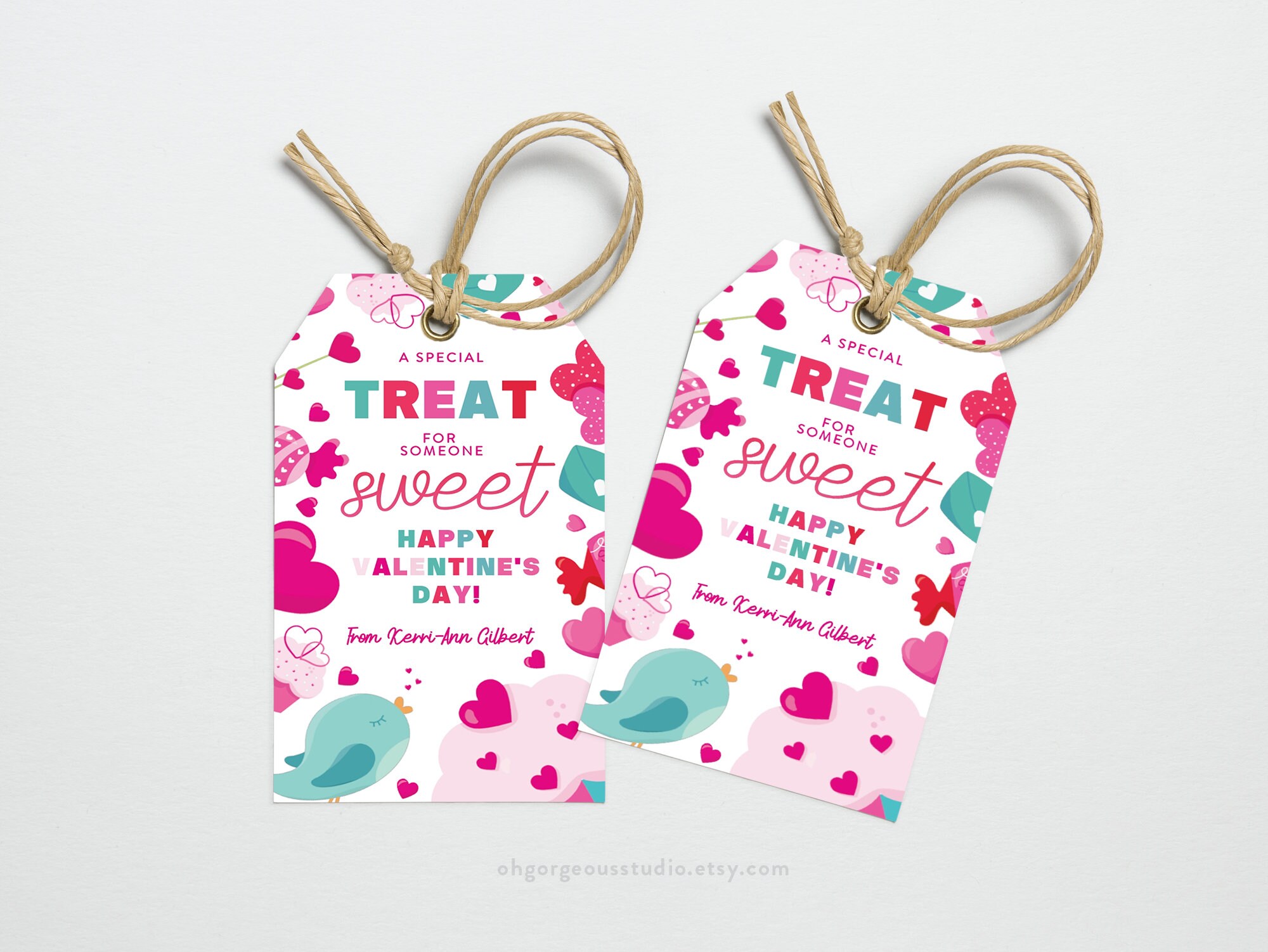 Valentine Day Tag Printable Special Treat for Someone Sweet, Kids ...