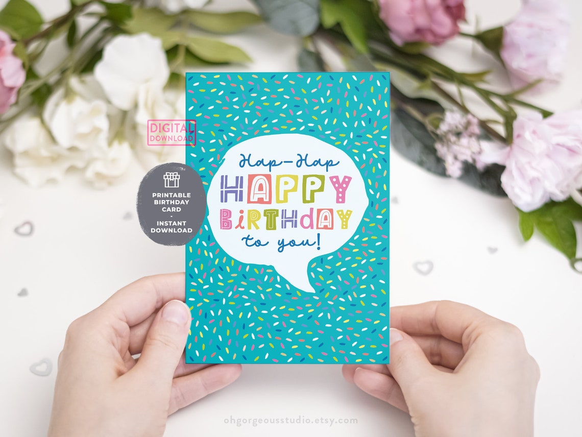 Printable Birthday Card Happy Birthday to You Card Digital - Etsy