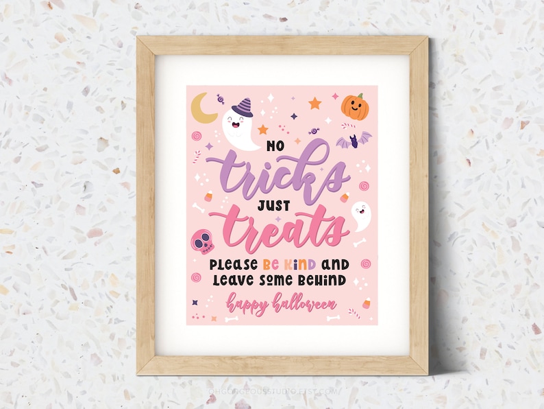 Take One Candy Halloween Printable Trick or Treat 8x10 Sign, Instant ...