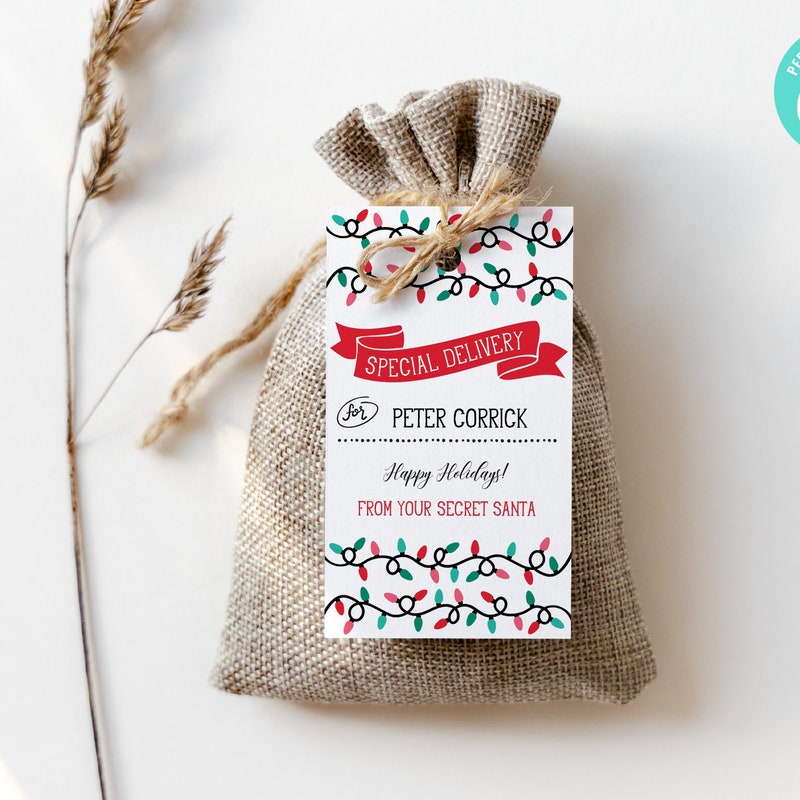 Secret Santa Tags - Etsy