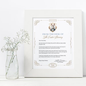 Printable Official Letter From the Desk of the Easter Bunny | Editable ...