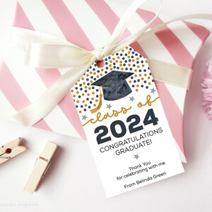 Class of 2024 Graduation Tag | Gift Tag for Grad, Graduation Gift Tag ...